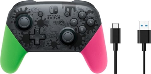 Nintendo Switch Splatoon 2 Pro Controller + USB C Cable, C - CeX (UK): - Buy, Sell, Donate